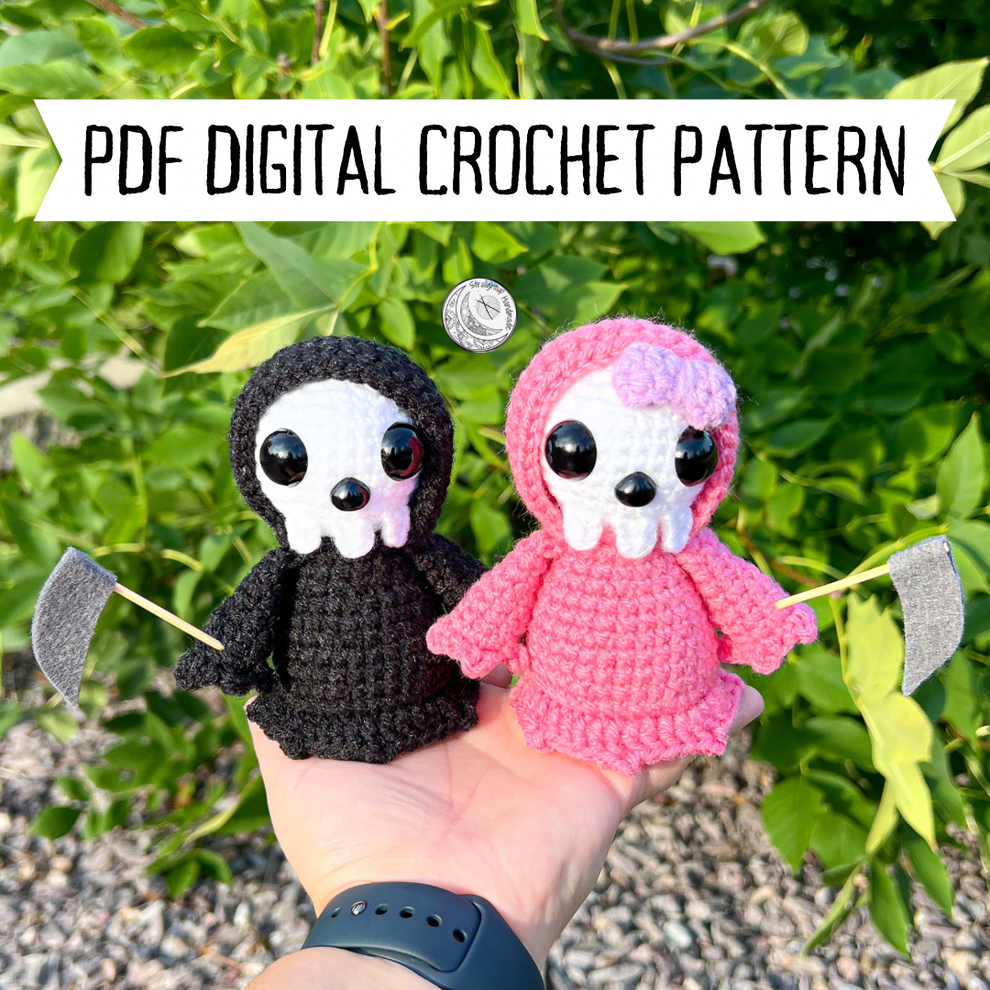 LOW SEW Mr & Mrs Reaper Crochet Pattern – Straightup Handmade