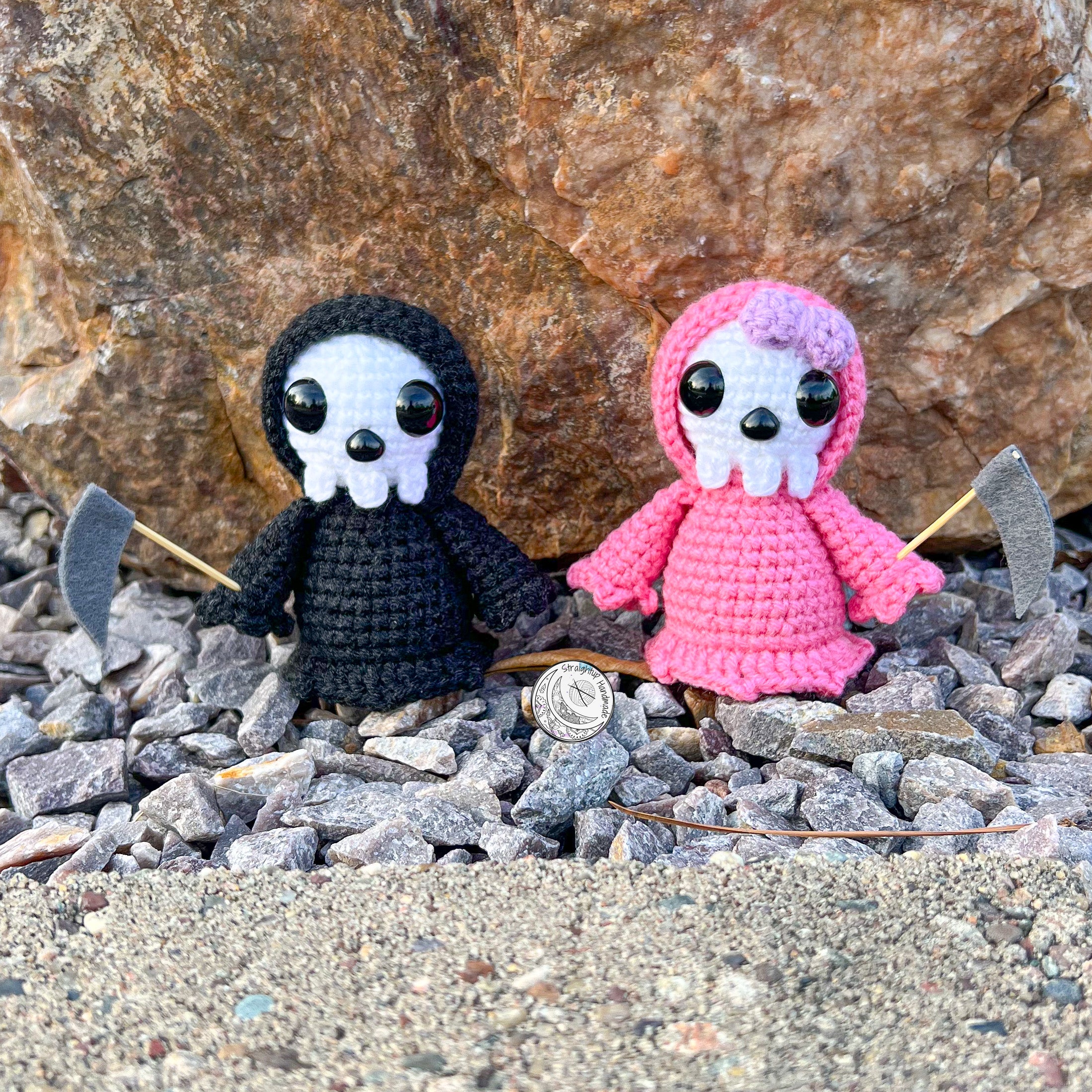 LOW SEW Mr & Mrs Reaper Crochet Pattern – Straightup Handmade